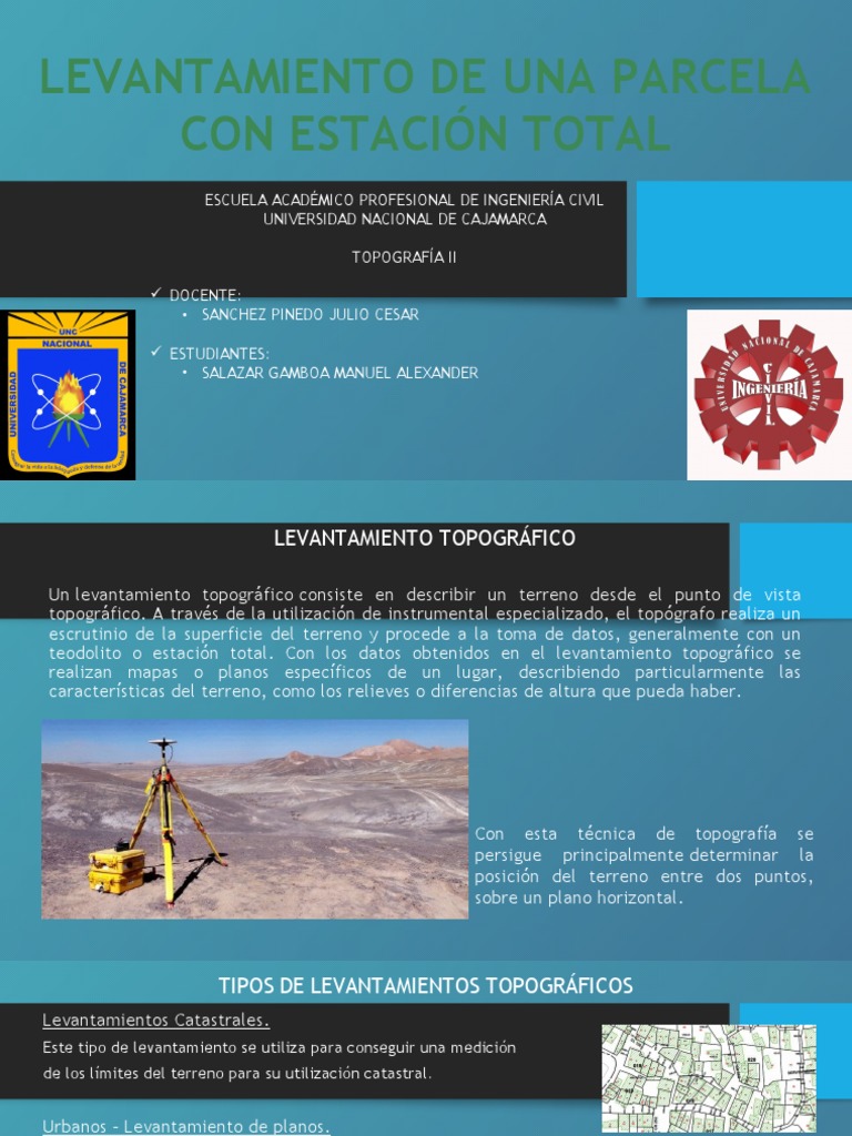 Levantamiento de Una Parcela | Descargar gratis PDF | Topografía ...