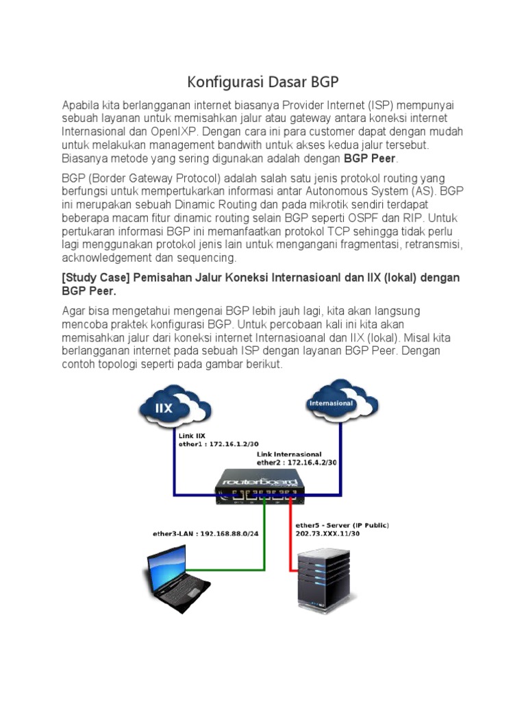 Konfigurasi Dasar BGP | PDF