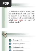 Real-Life Simple Gear Train Examples | PDF | Gear | Motion (Physics)