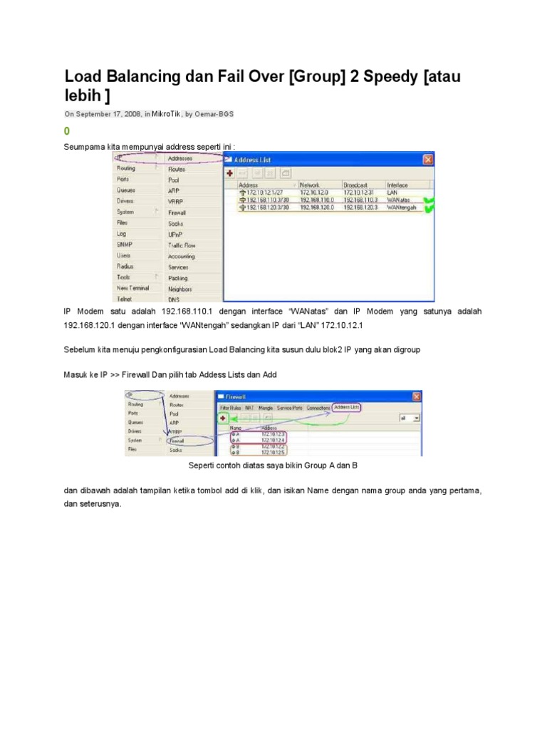 Load Balancing Dan Fail Over | PDF
