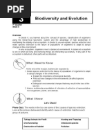 Grade 9 Science Unit 1 Module 3 Final | PDF | Biodiversity | Extinction