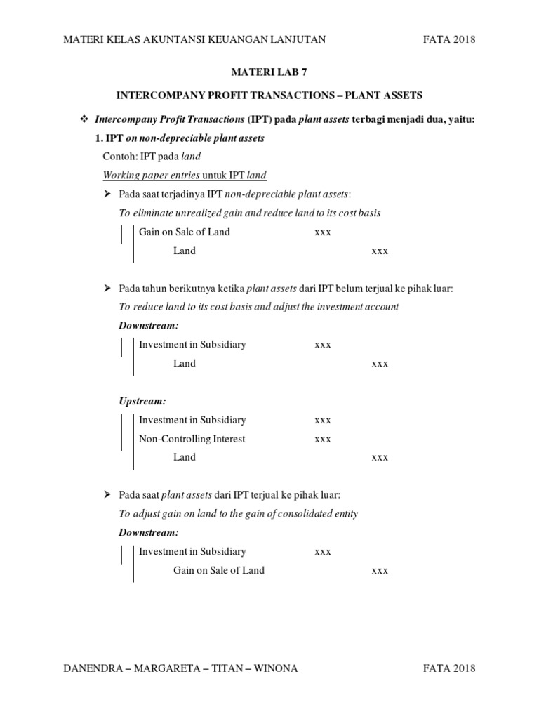 Materi Lab 7 - IPT Plant Assets | PDF
