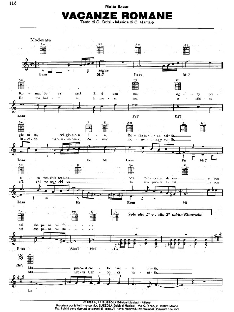 Vacanze Romane | PDF