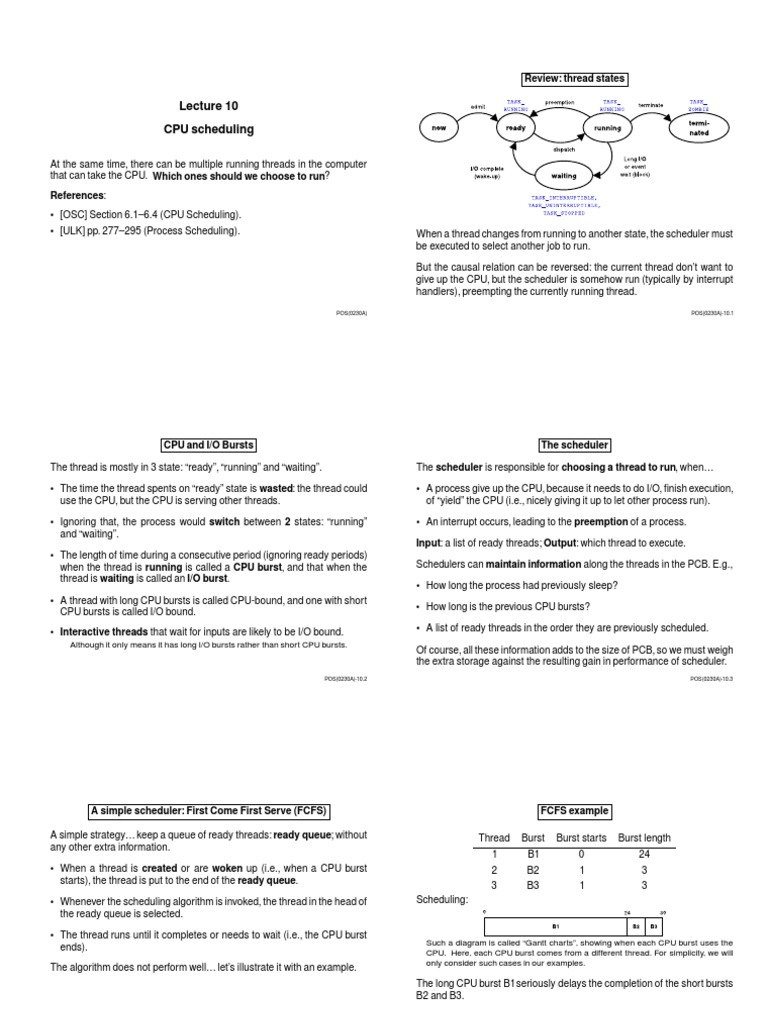 Cpu Scheduling Further Explained Pdf Scheduling Computing Thread Computing 7876