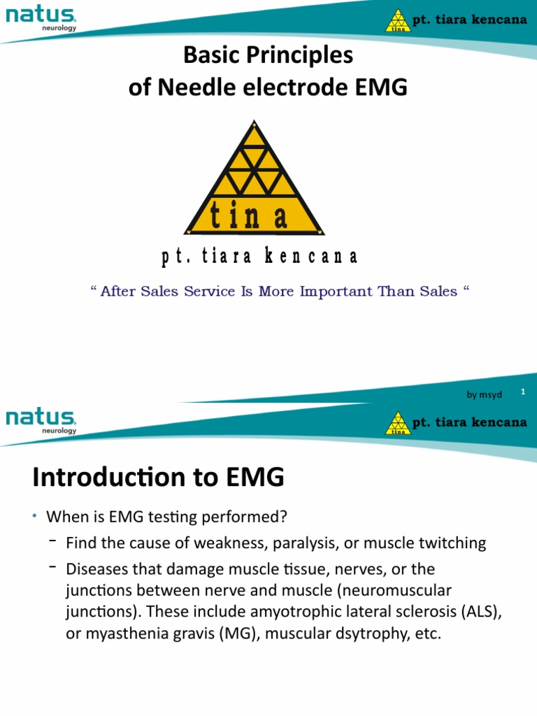 Needle Electrode EMG Basics | PDF | Human Leg | Electromyography