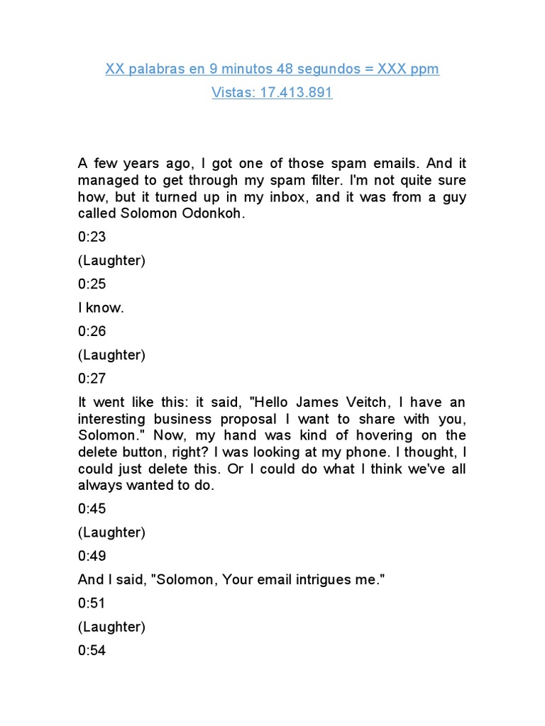 25) This Is What Happens When You Reply To Spam Email (James Veitch ...