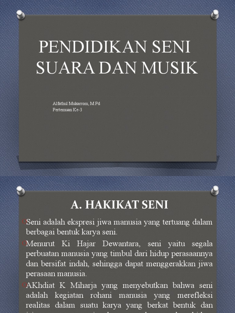Power Point Pendidikan Seni Suara Dan Musik | PDF