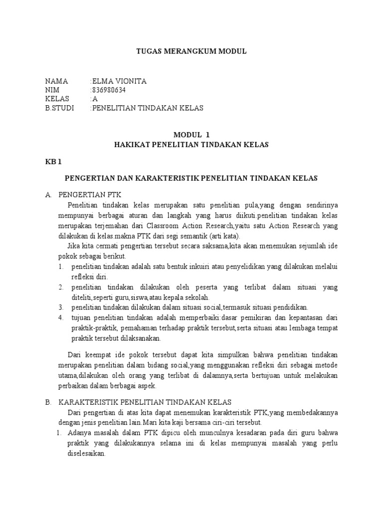 Ringkasan Modul 1 | PDF