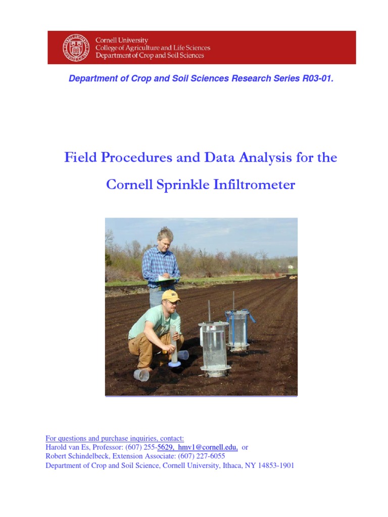 Cornell Sprinkle Infiltrometer Manual 1xf0snz | PDF | Surface Runoff ...