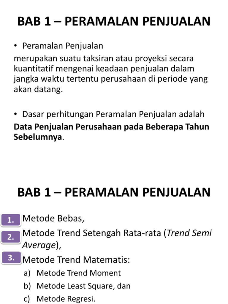 Metode Peramalan Penjualan Efektif | PDF | Bisnis