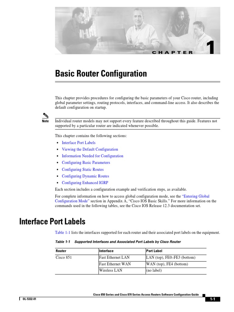 Basic Router Configuration: Interface Port Labels | PDF | Router (Computing) | Cisco Systems