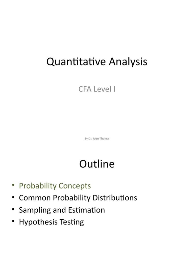 Quantitative Analysis | PDF | Estimator | Statistical Hypothesis Testing