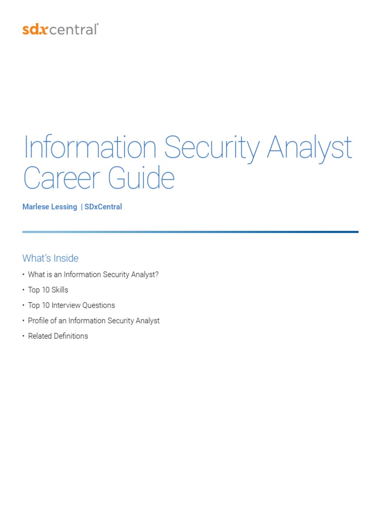 Information Security Analyst Career Guide: What's Inside | PDF ...