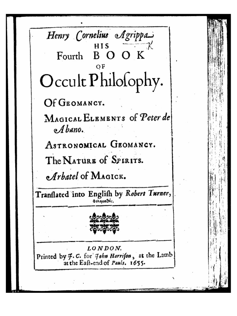 Agrippa's Fourth Book of Occult Philosophy | PDF | Mythological Powers ...