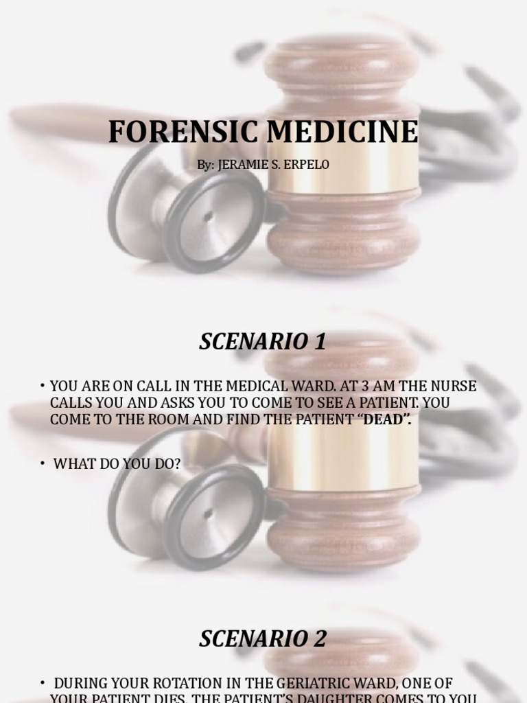Forensics Intro | PDF | Forensic Science | Medical Ethics