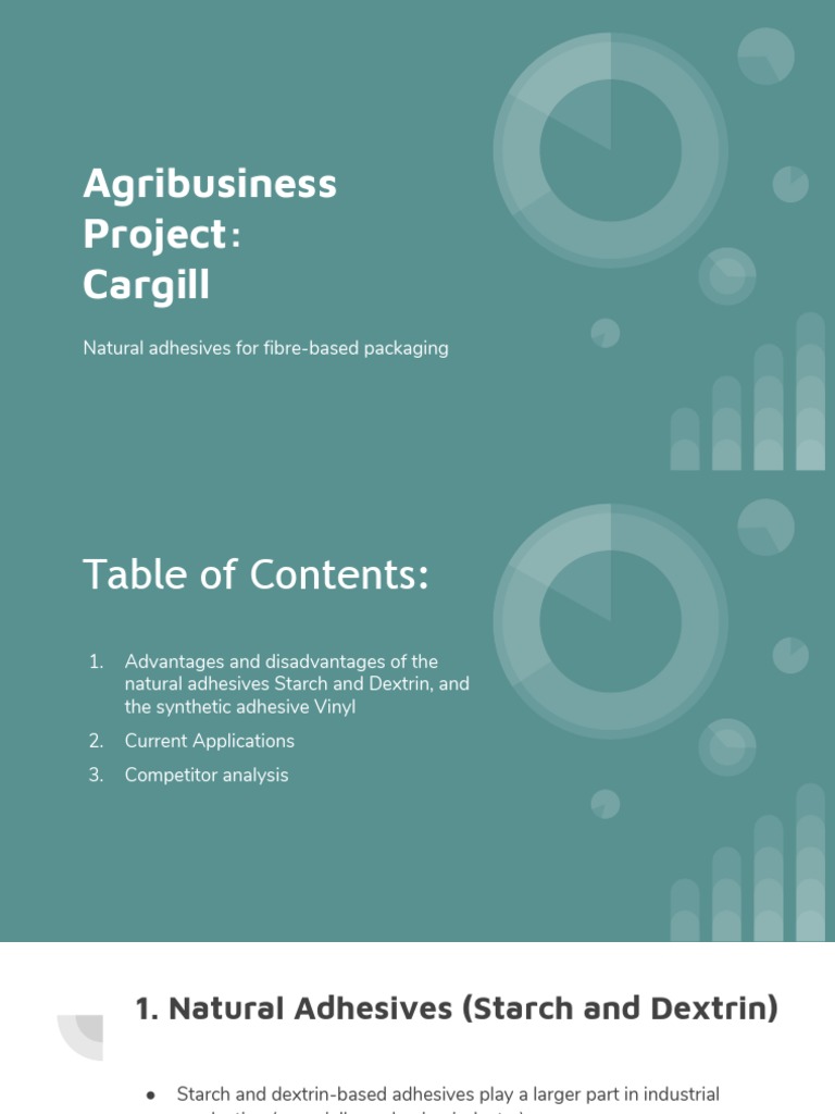 Agribusiness Project Cargill Adhesive Application | PDF | Adhesive | Starch