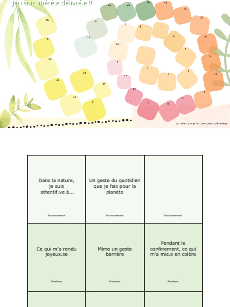 Cartes de jeu sur le confinement primaire | PDF | Échecs | Jeux et ...
