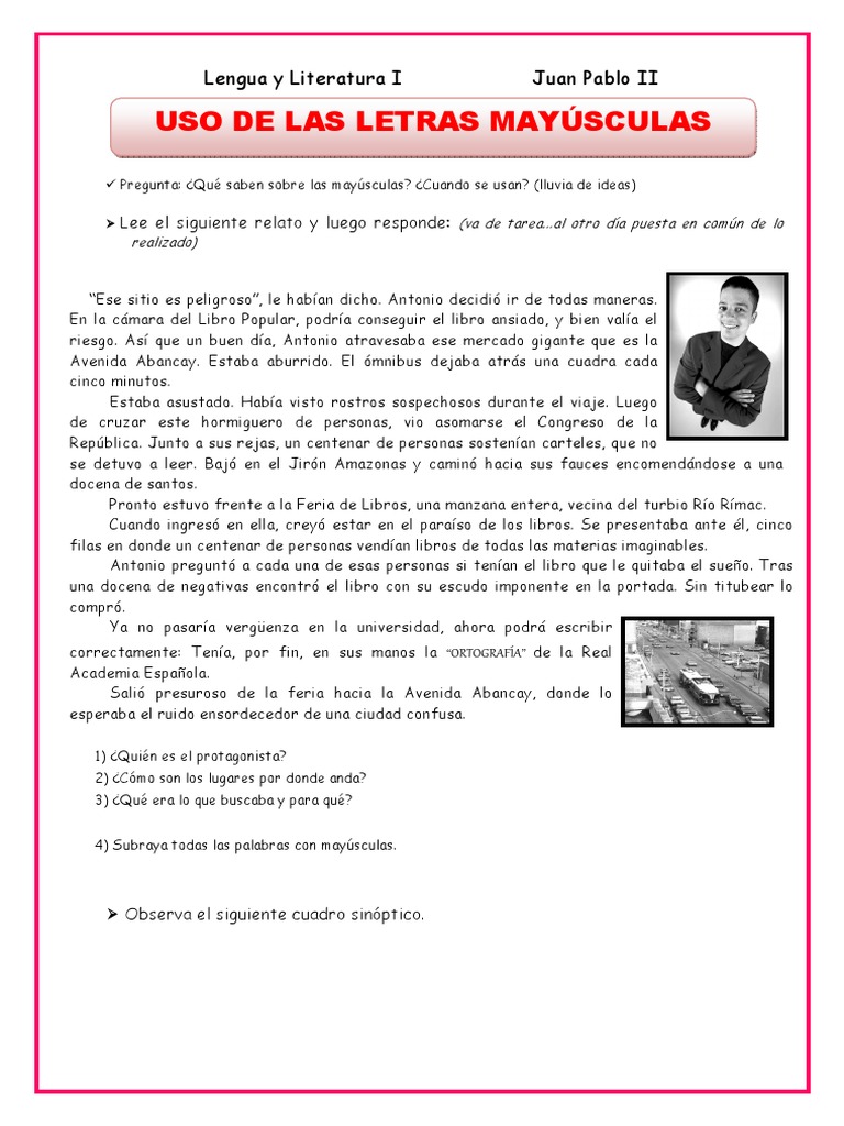 Uso de Mayuscula y Punto | PDF | Minotauro