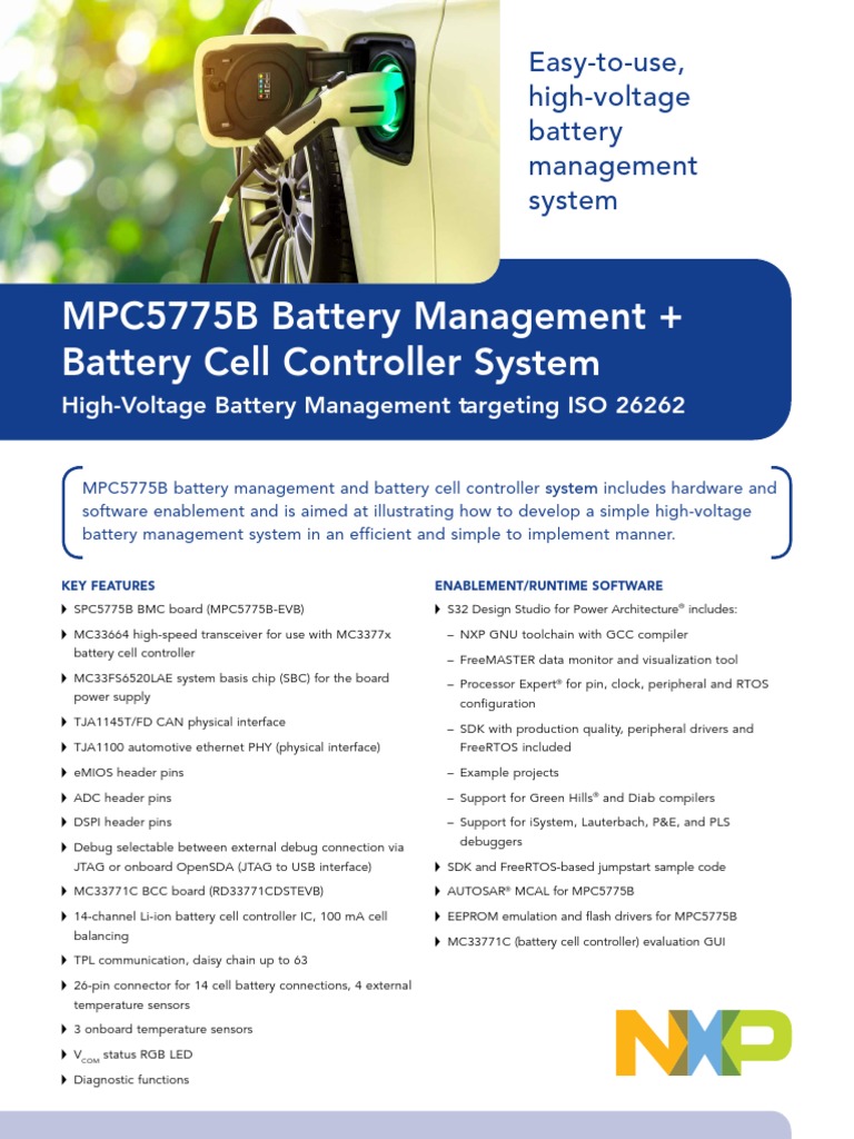 MPC5775B Battery Management + Battery Cell Controller System | PDF ...