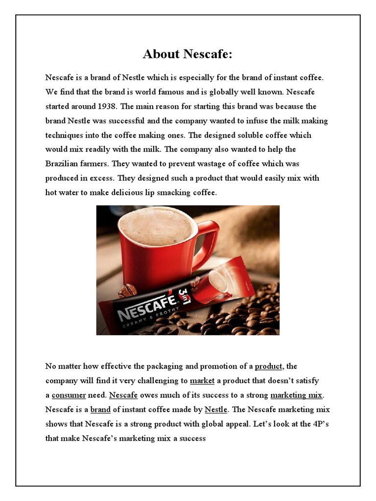 Nescafe NOTES | PDF