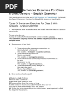 Verbs Class 4 Worksheet Net Explanations | PDF