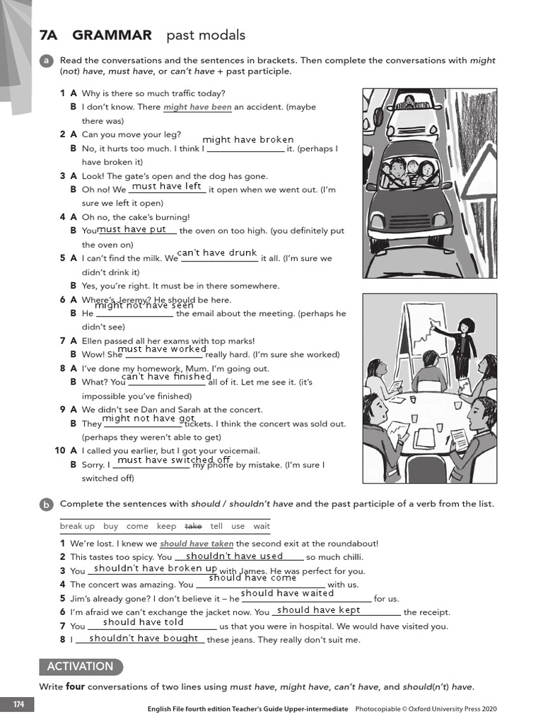 7A GRAMMAR Past Modals: Might Have Been | PDF
