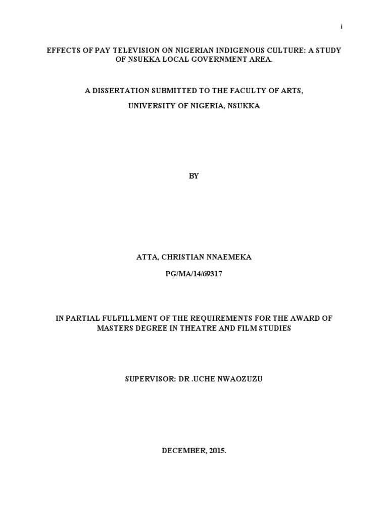 Atta, Christian Nnaemeka-1 | PDF | Hbos | Traditions