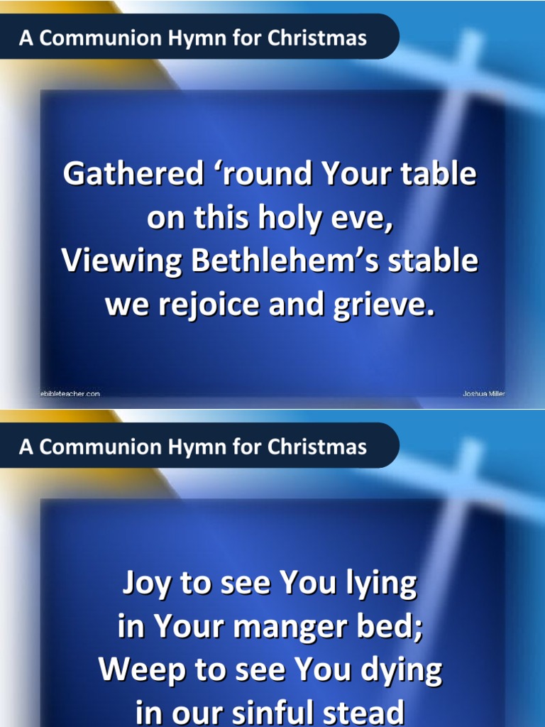 A Communion Hymn For Christmas | PDF