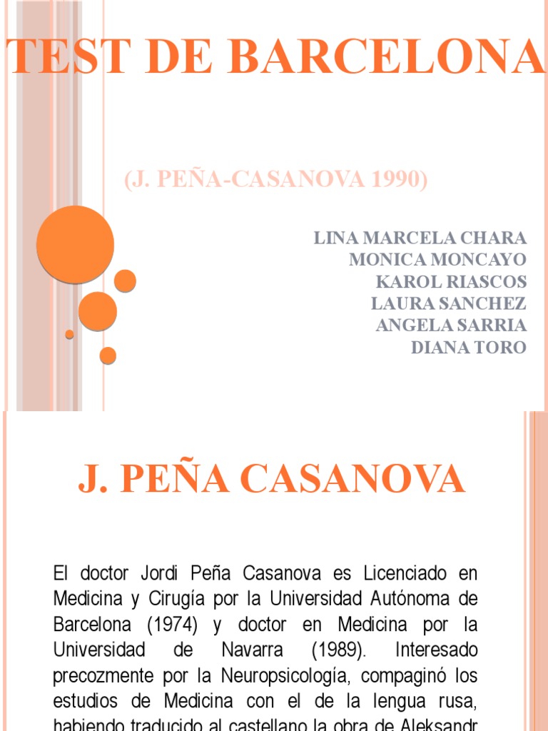 Test de Barcelona | Descargar gratis PDF | Comunicación humana ...