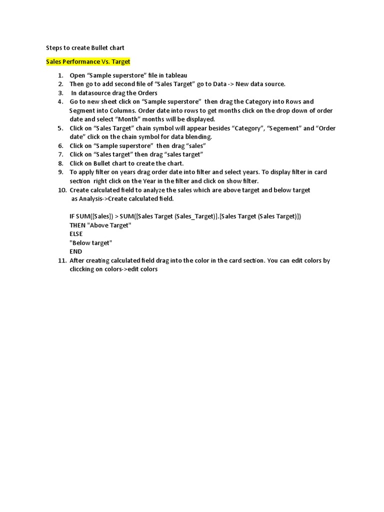 Sales Performance Vs Target | PDF | Business