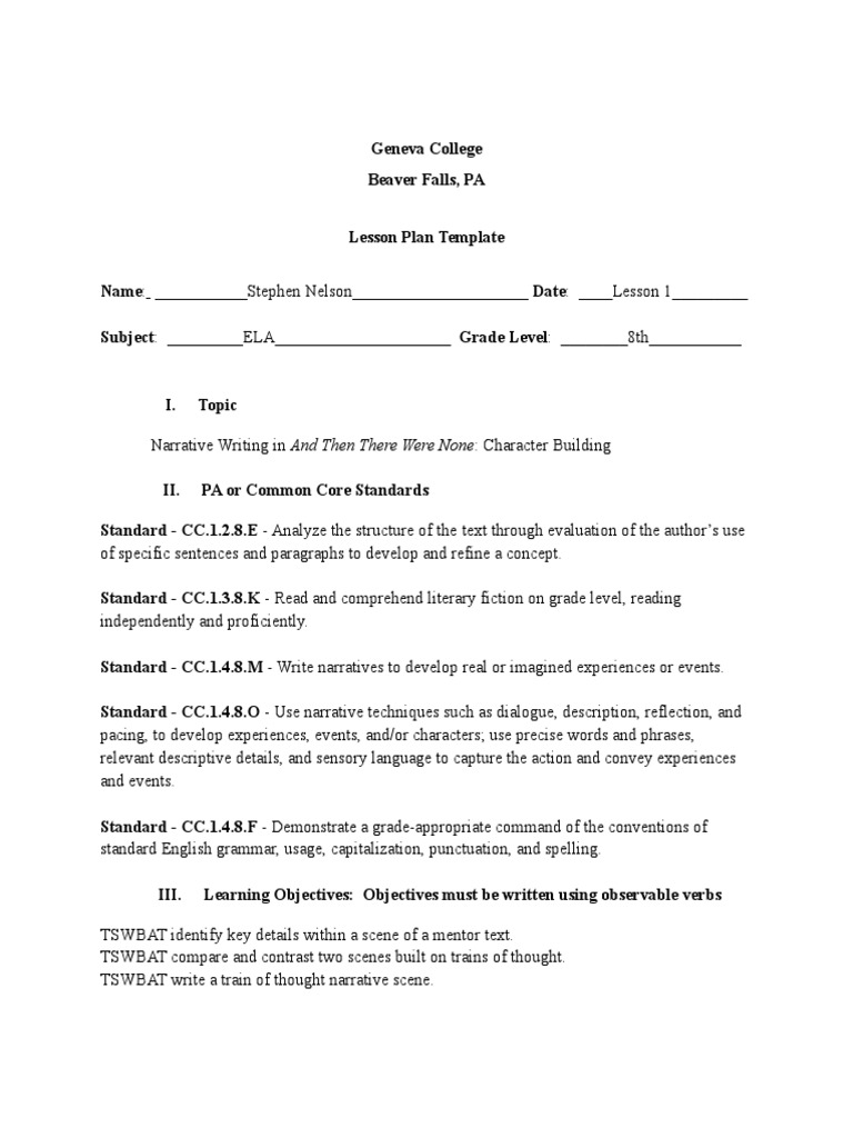 Unit Plan - Attwn | PDF | Differentiated Instruction | Educational Assessment