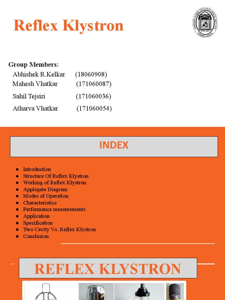 Reflex Klystron | PDF | Radio Technology | Telecommunications Engineering