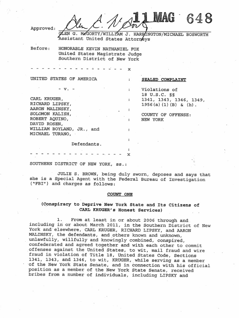 Kruger, Carl Et Al Complaint | PDF