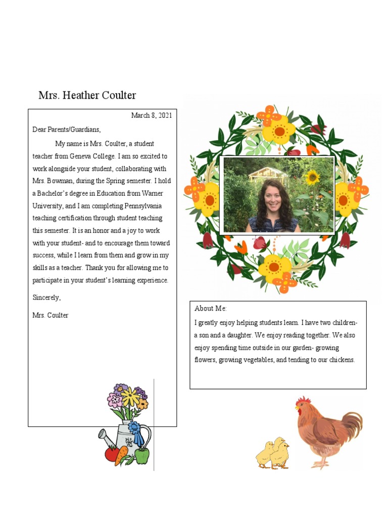 Meet The Student Teacher | PDF