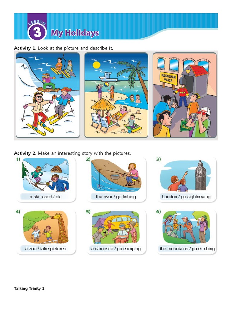 Activity 1. Look at The Picture and Describe It.: Talking Trinity 1 | PDF