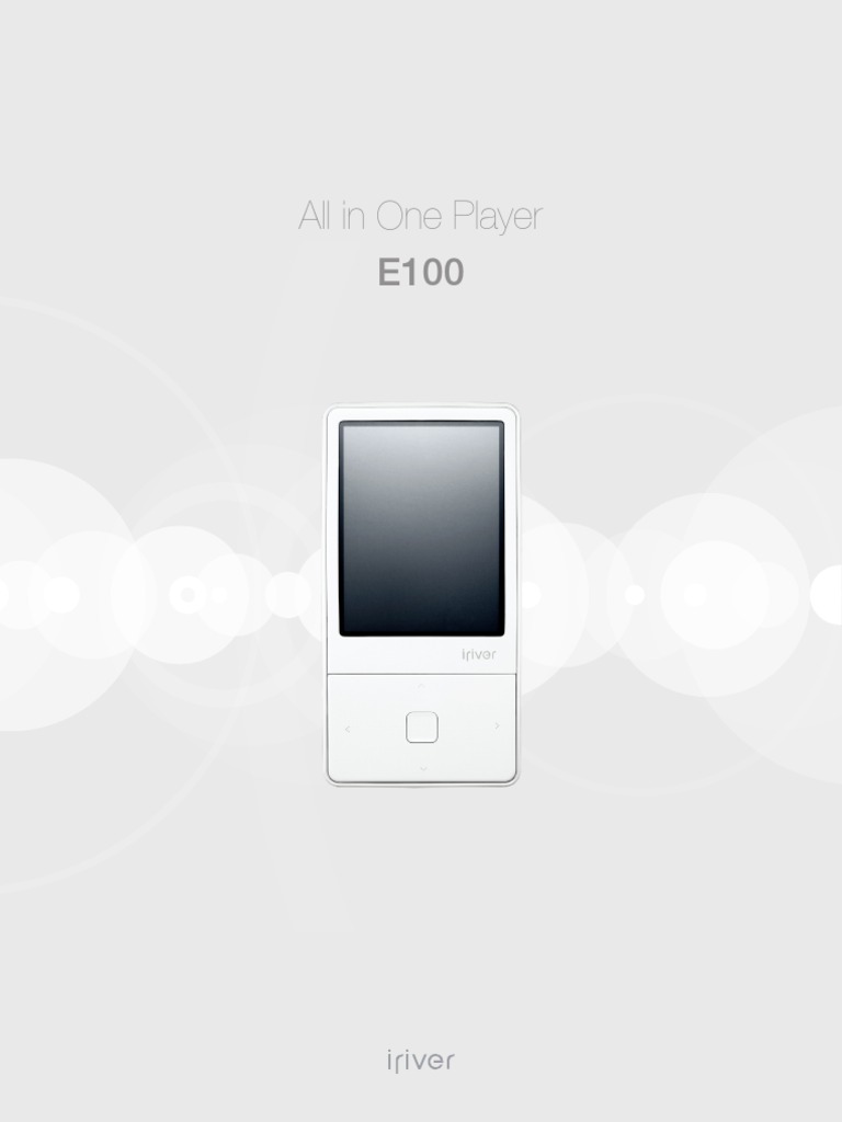 Datasheet Iriver E100 Eng | PDF | Codec | Mp3