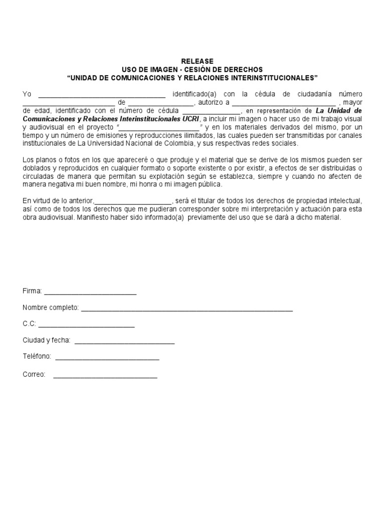 Release Formato Ucri | PDF