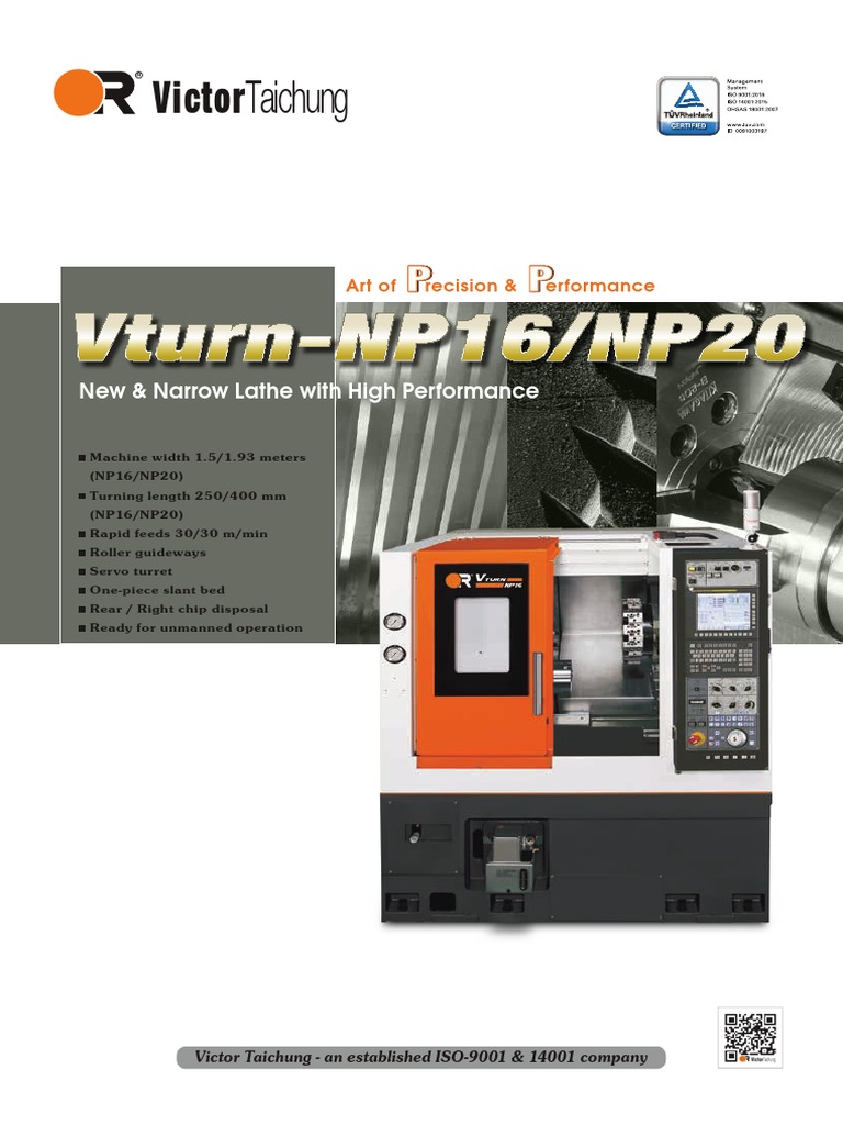 Vturn-NP16 NP20 | PDF | Drill | Electric Motor