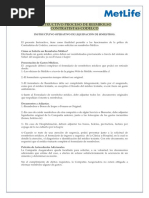 Check List Reembolso - Programacion Gmm-Metlife 09 2021 | PDF