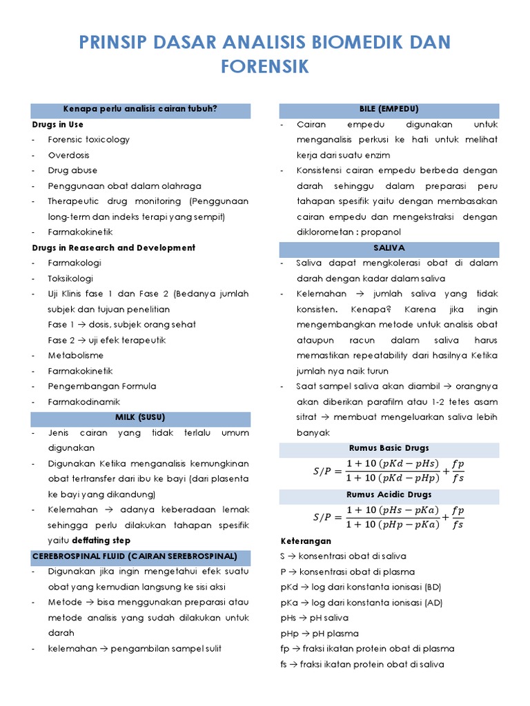Analisis Biomedik Dan Forensik | PDF