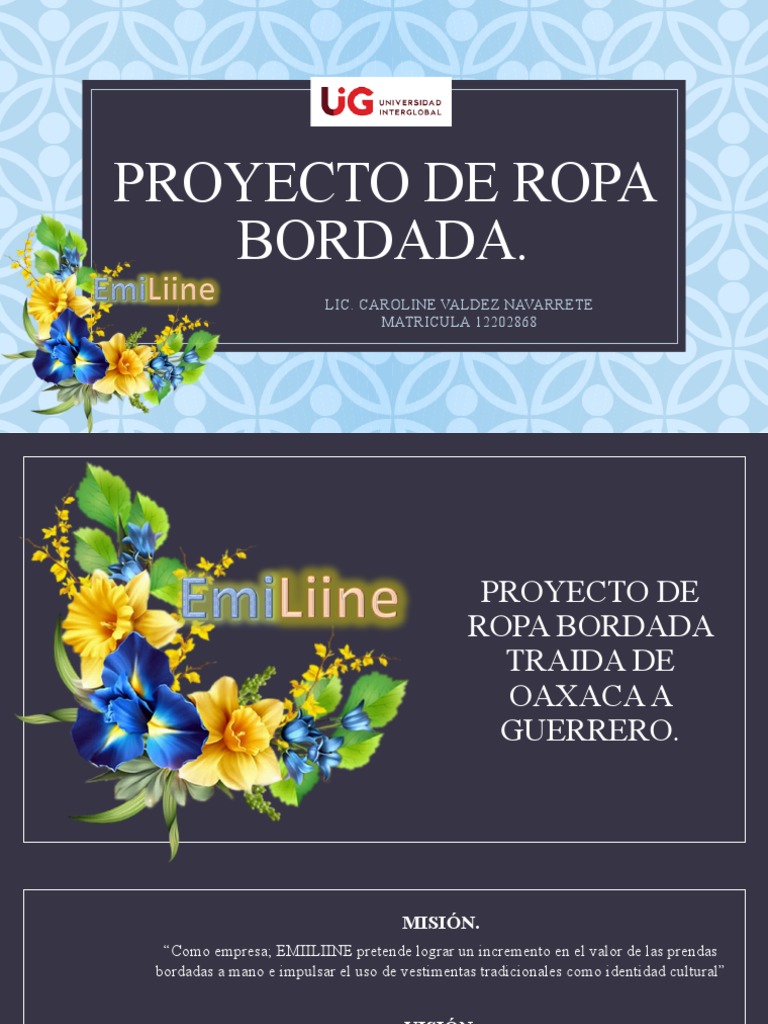 Proyecto de Ropa Bordada | PDF | Ropa | Economias