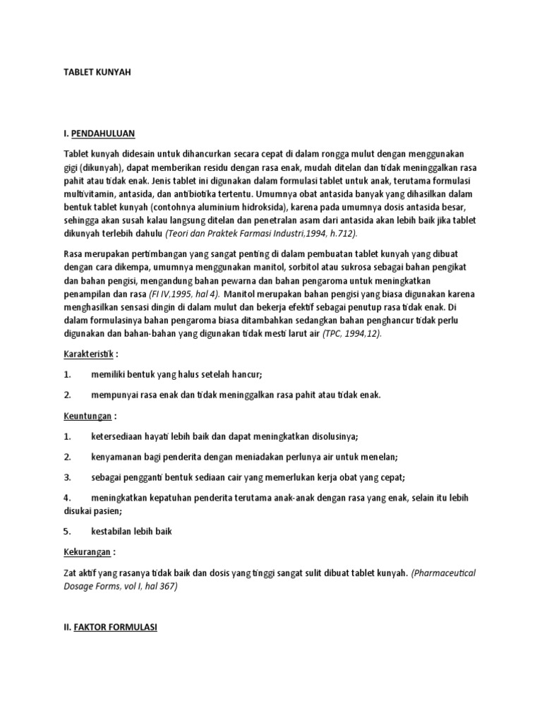 Tablet Kunyah | PDF | Karier & Perkembangan | Pengembangan Diri