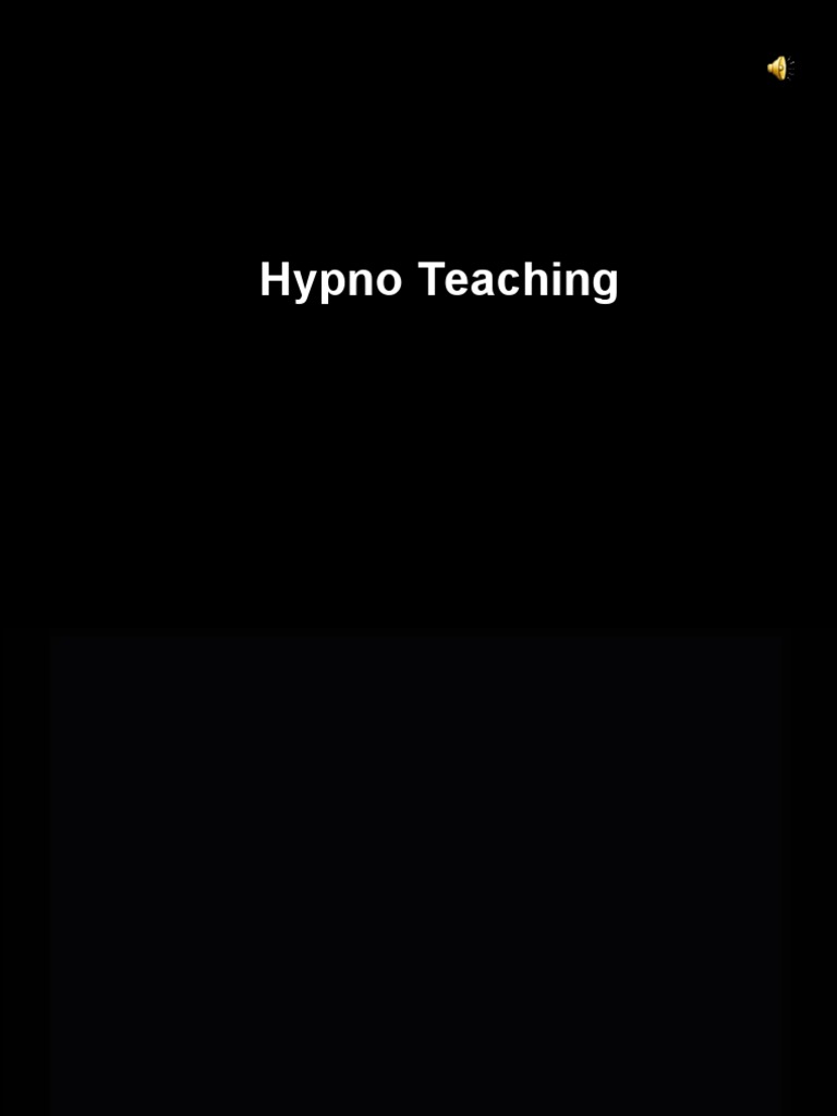 Hypno Teaching | PDF