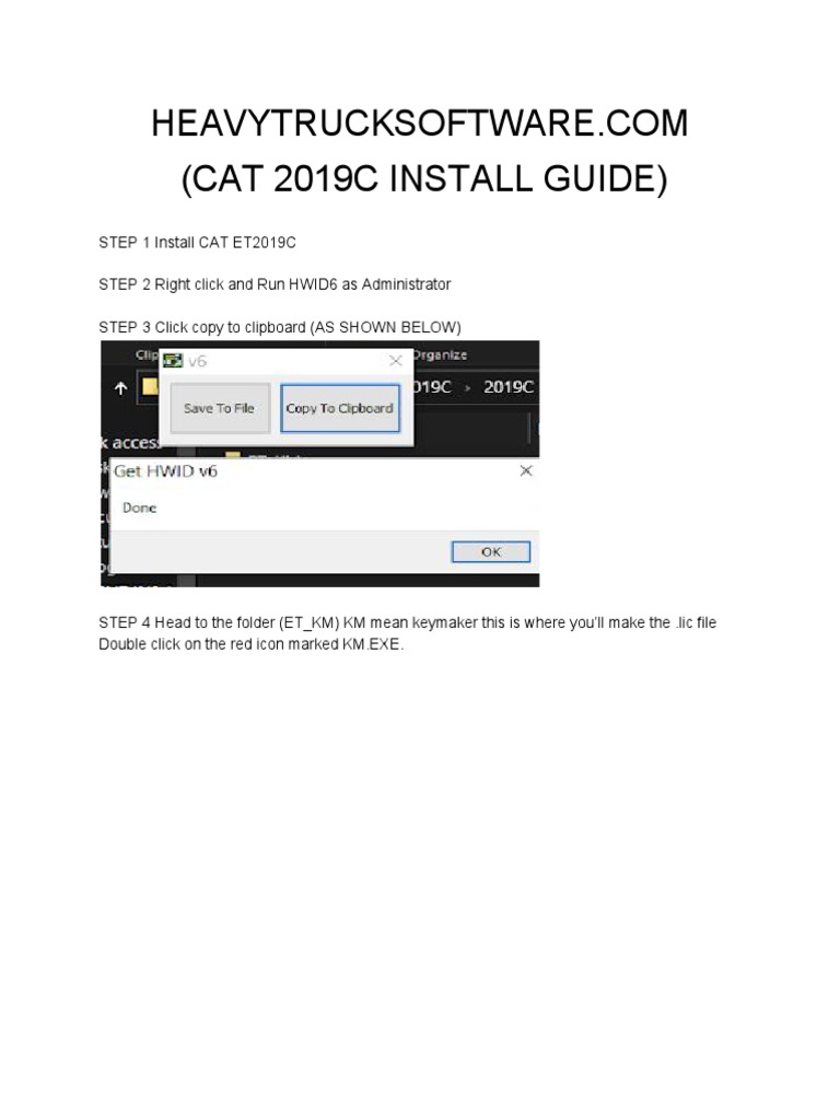 Cat 2019C Install | PDF