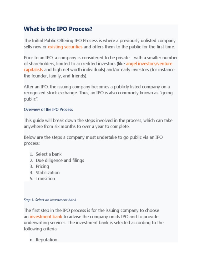 Ipo 4 | PDF | Initial Public Offering | Underwriting
