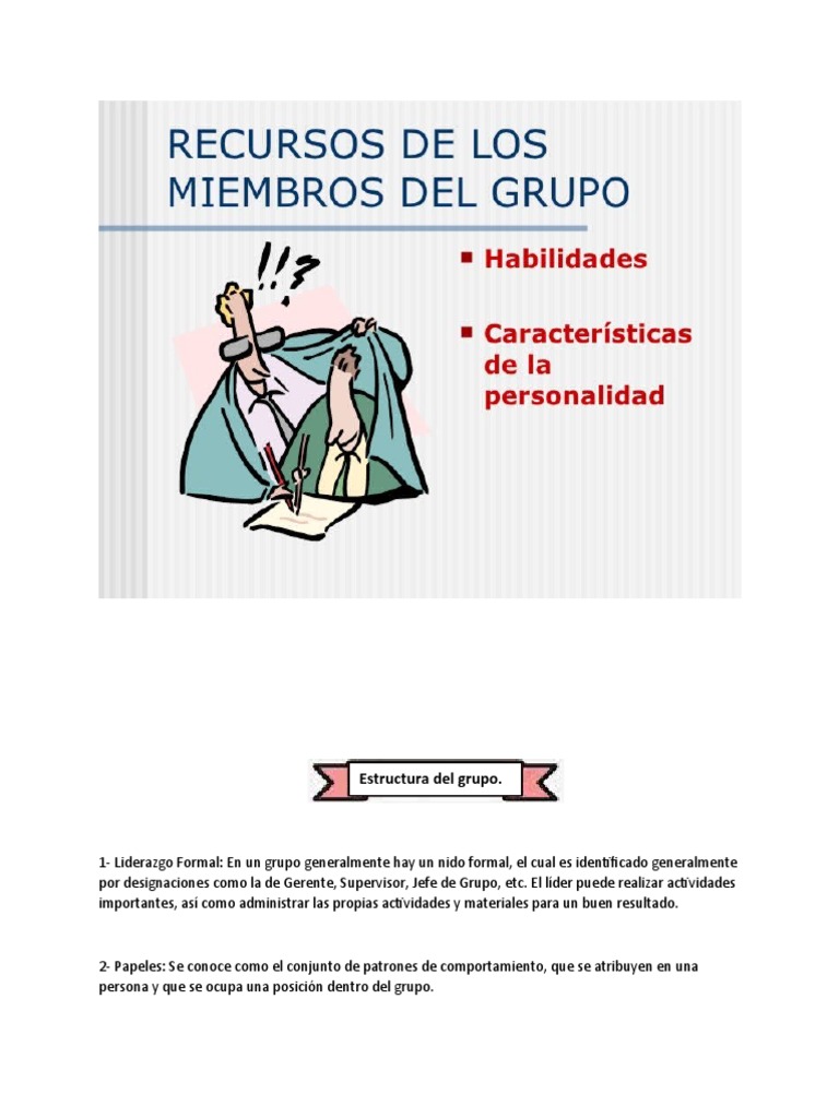 Recursos de Los Miembros Del Grupo. | PDF