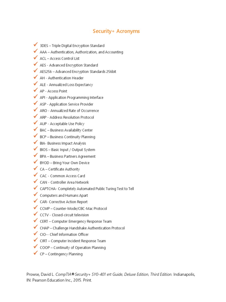Security Acronyms | PDF | Transport Layer Security | Computer Network