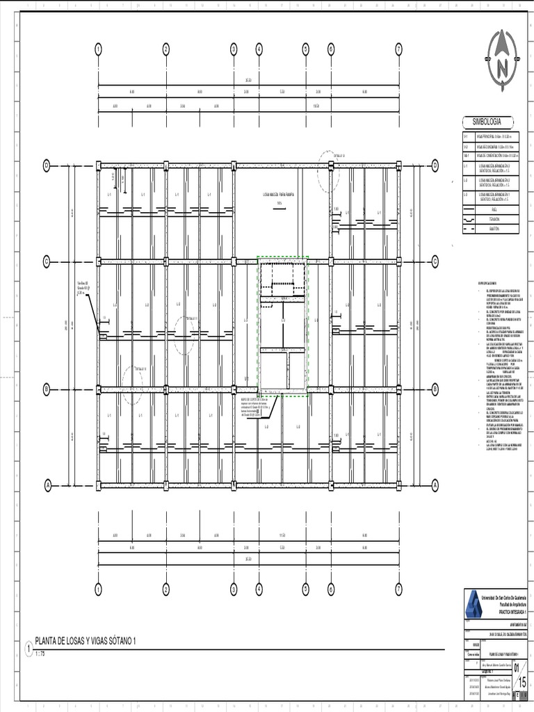 Grupo 1 Planos Estructurales | PDF