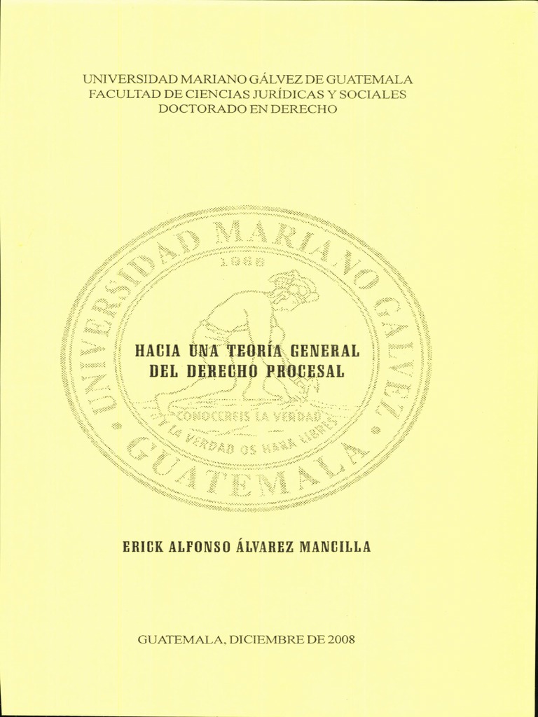 Teoría General Del Derecho Procesal | PDF