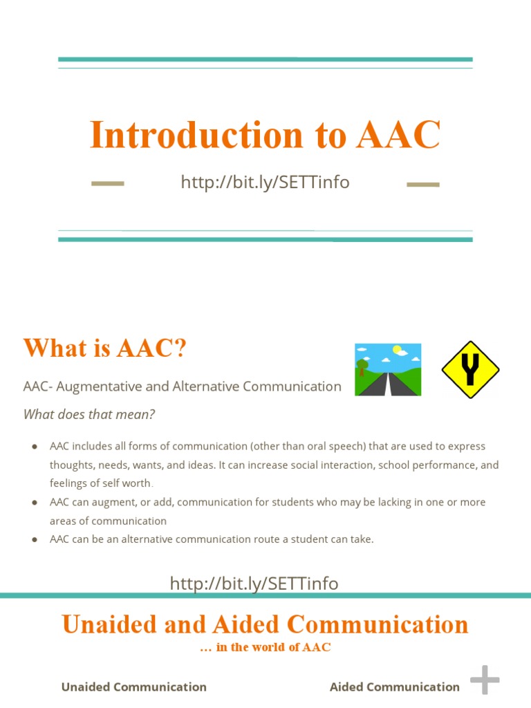 Intro To Aac 1 | PDF | Word | Language Mechanics